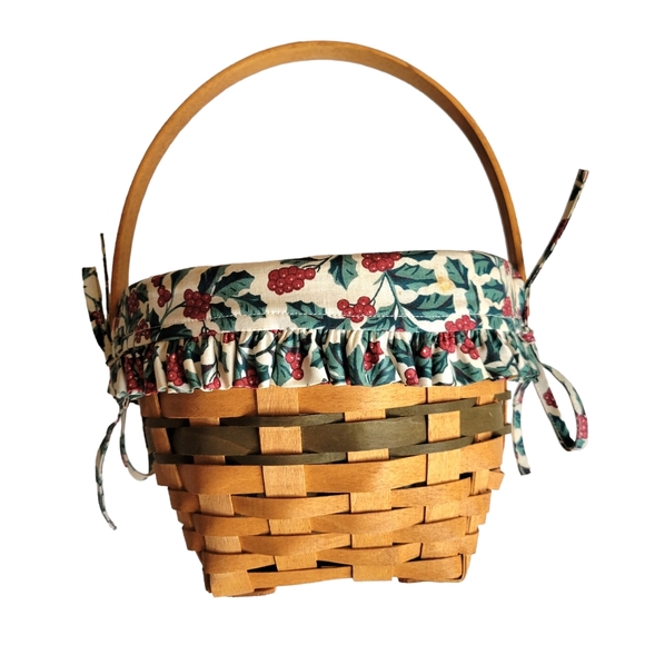Longaberger | Holiday | Longaberger 994 Green Jingle Bell Basket | Poshmark